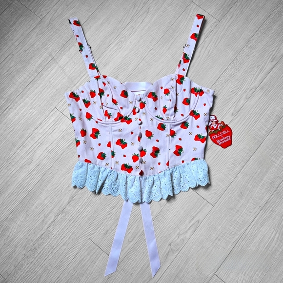 Dolls Kill | Tops | Dollskillstrawberry Shortcake Meadow Greeting ...